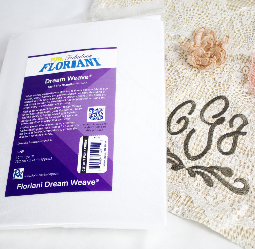 Floriani Dream Weave Fusible - 30" x 3yds, white - Floriani