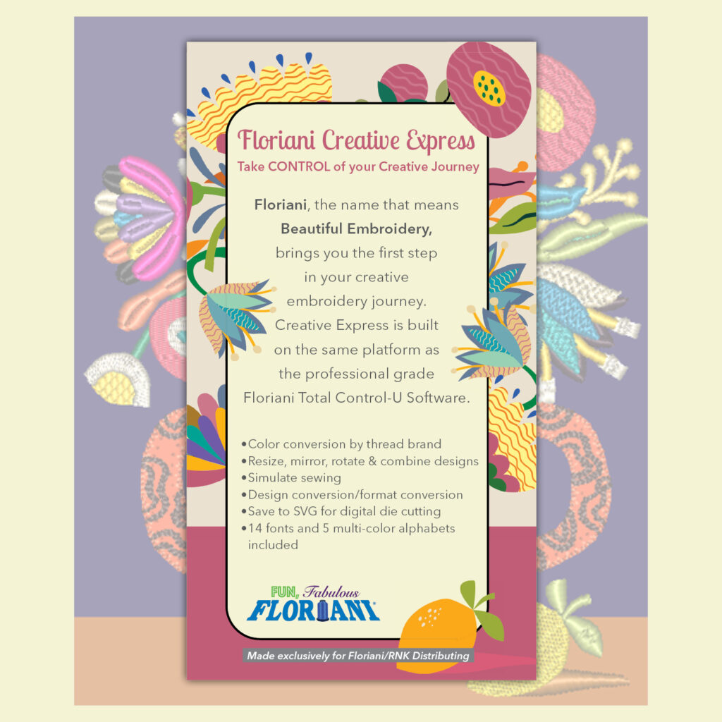 Floriani Creative Express Software - Floriani