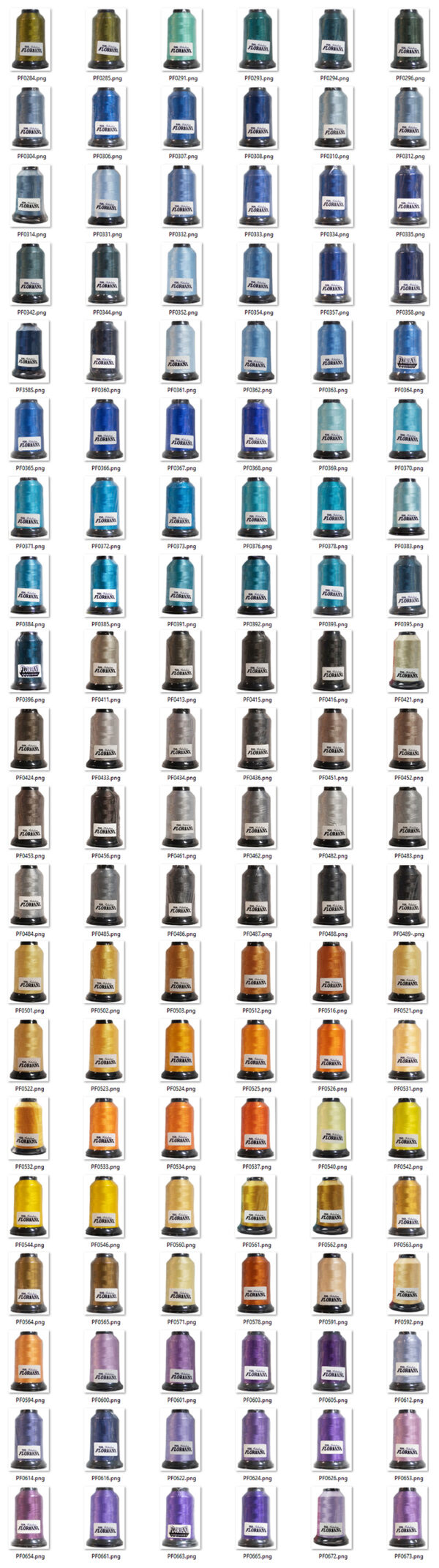 Floriani 40 weight Polyester Embroidery Thread - 1000m spool - Floriani