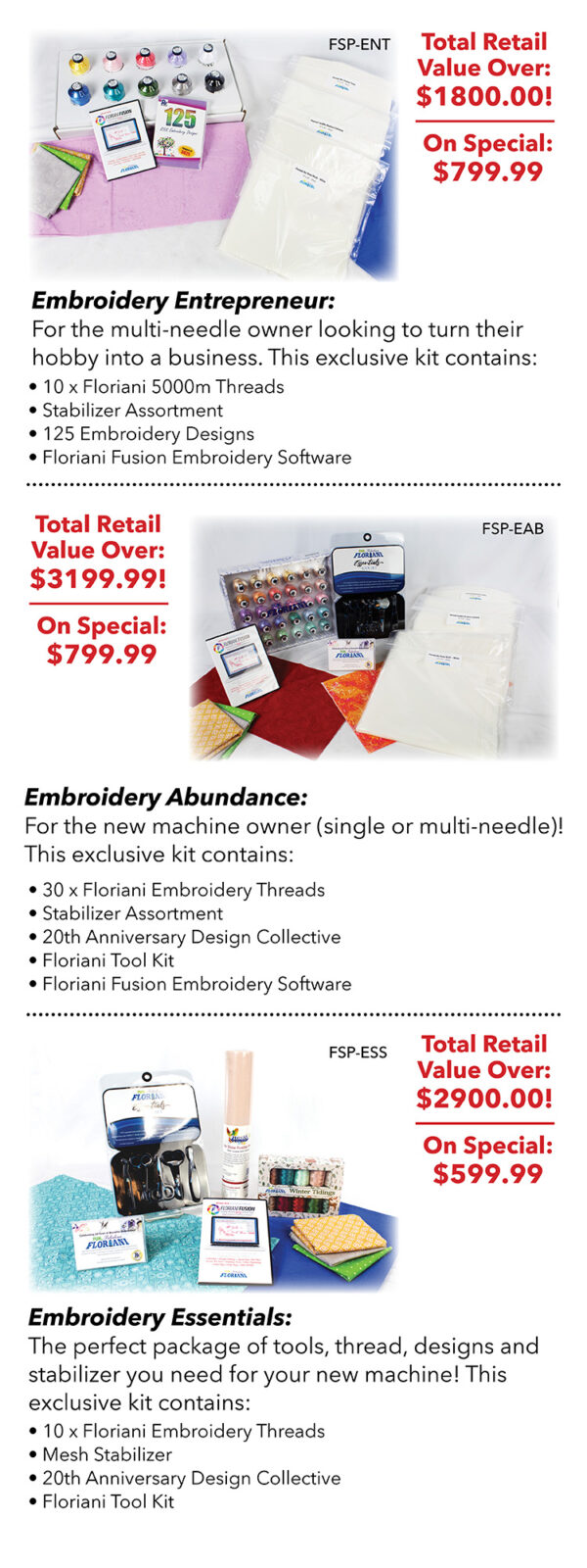 Floriani Specials - Floriani