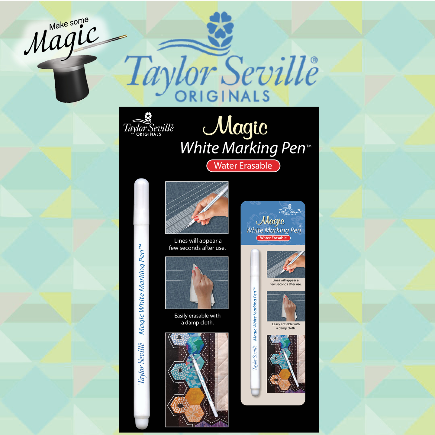 Taylor Seville Magic White Marking Pen - Floriani