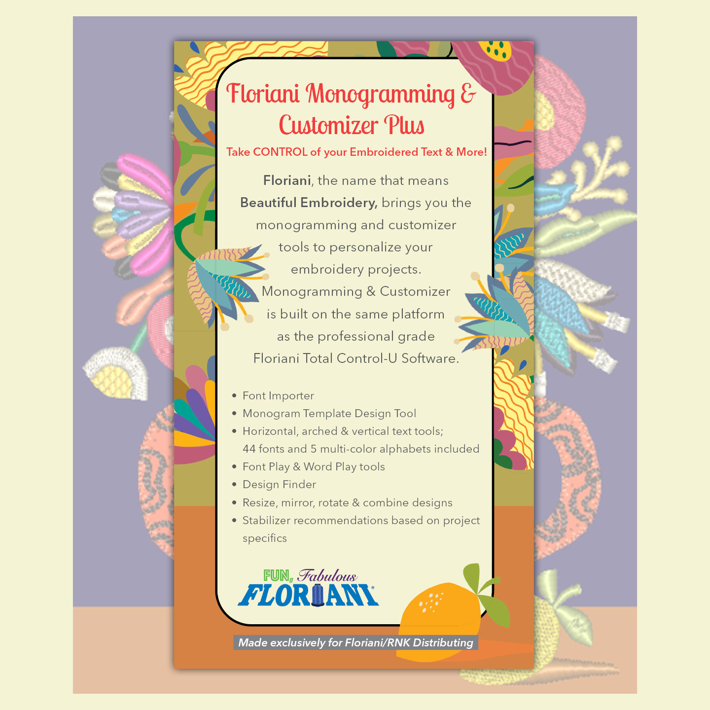 Floriani Monogramming & Customizer Plus - Floriani