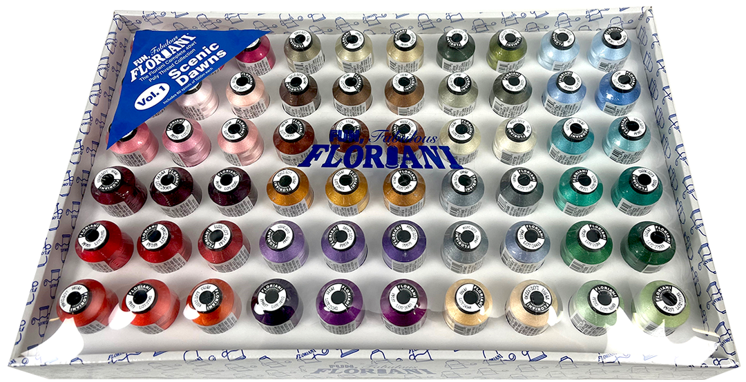 Floriani 60 Spool Set - Vol 1: Scenic Dawns - Floriani