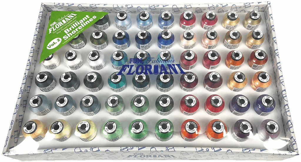 Floriani 60 Spool Set - Vol 2: Brilliant Shorelines - Floriani