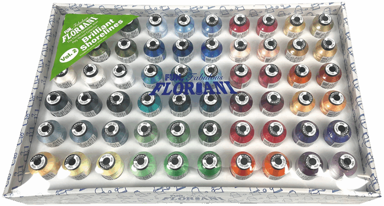 Floriani 60 Spool Set - Vol 2: Brilliant Shorelines - Floriani