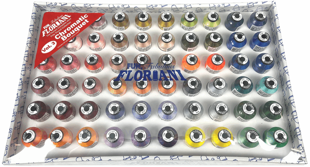 Floriani 60 Spool Set - Vol 3: Chromatic Bouquet - Floriani