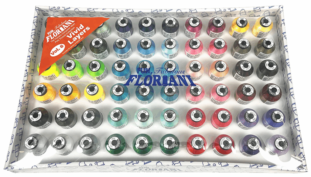 Floriani 60 Spool Set - Vol 6: Vivid Layers - Floriani