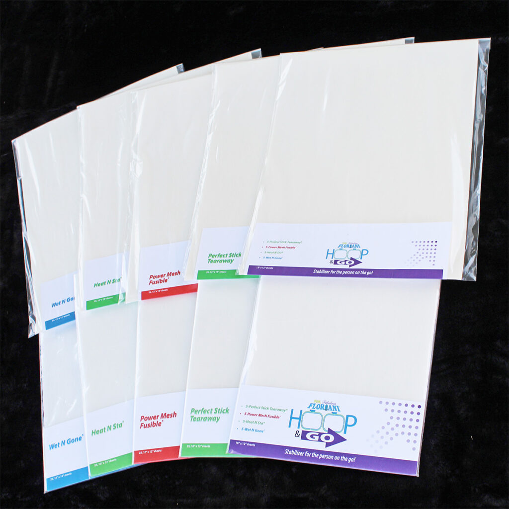 Floriani Hoop N Go 10" Perfect Stick Tearaway - 10"x12" - 25 PK - Floriani